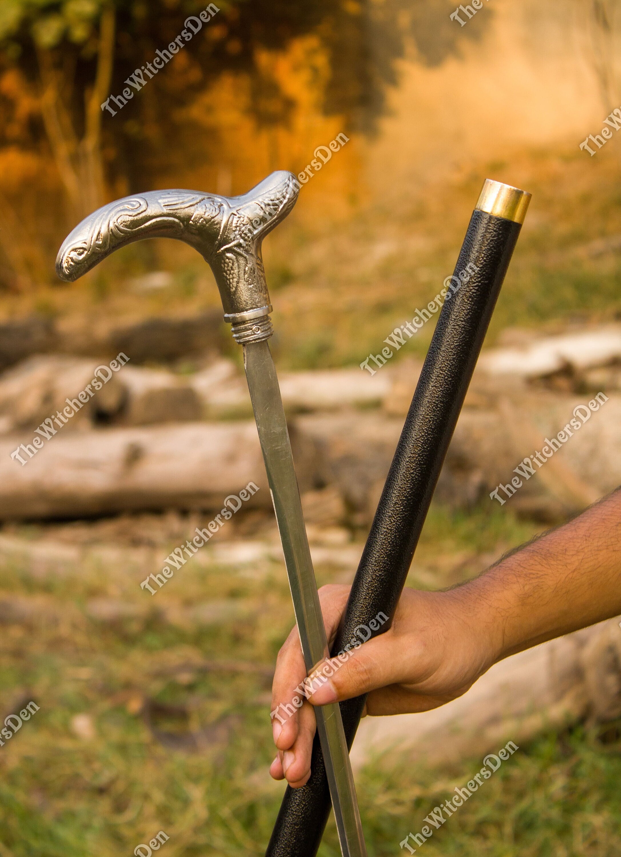 Walking Cane Stick Vikings Shield Knot Cosplay Trendy Cosplay Perfect ...