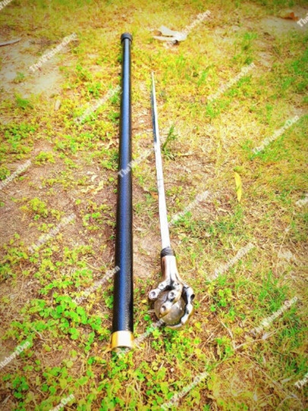 Dragon Claw Walking Stick Cane Wooden Handle Hiking Stick Old Man ...