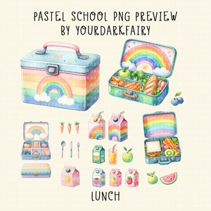 Pastel School Watercolor Clipart PNG / SVG - 85+ Back to School Image ...