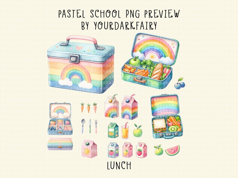 Pastel School Watercolor Clipart PNG / SVG - 85+ Back to School Image ...