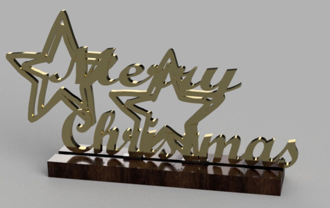 Merry Christmas Standee Digital - Etsy