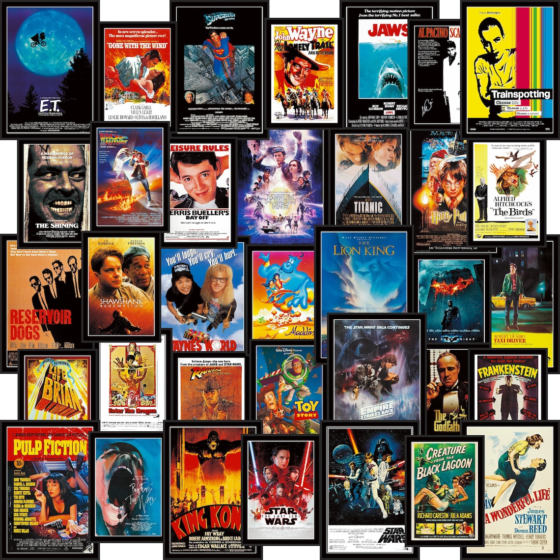 Movie Posters Illuminated Light Framed Lightbox Led Sign Home - Etsy