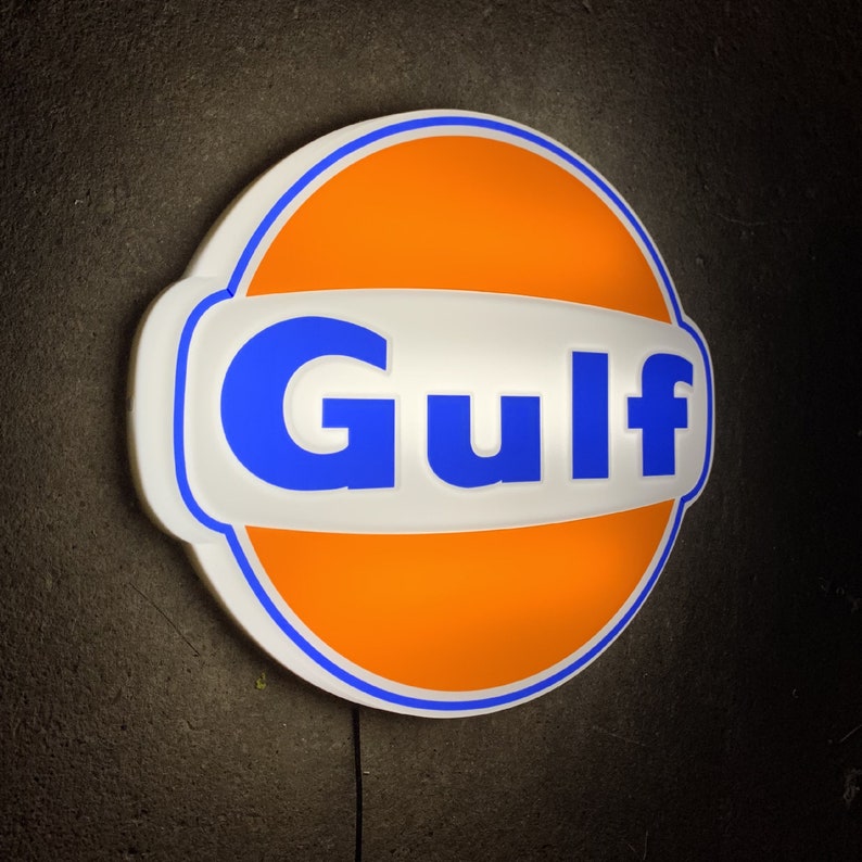 Petrol Signs Led Illuminated Garage / Man Cave / Games Room / Pub Shell ...