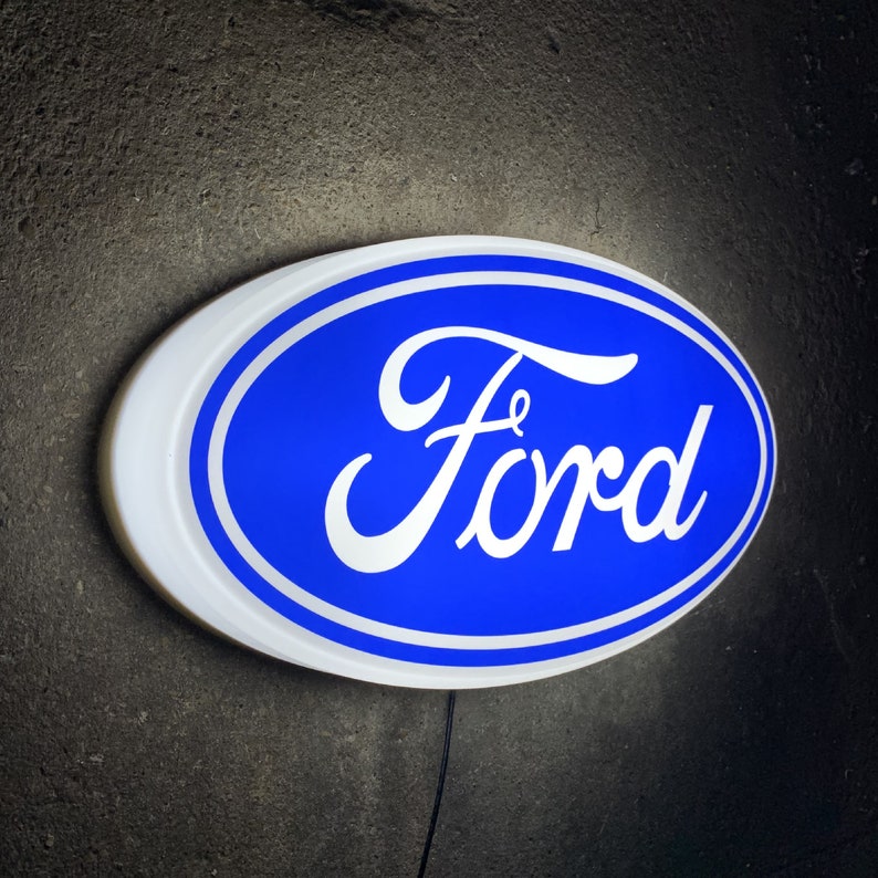 Ford Illuminated Sign for Garage / Workshop / Games Room / Man Cave Led ...