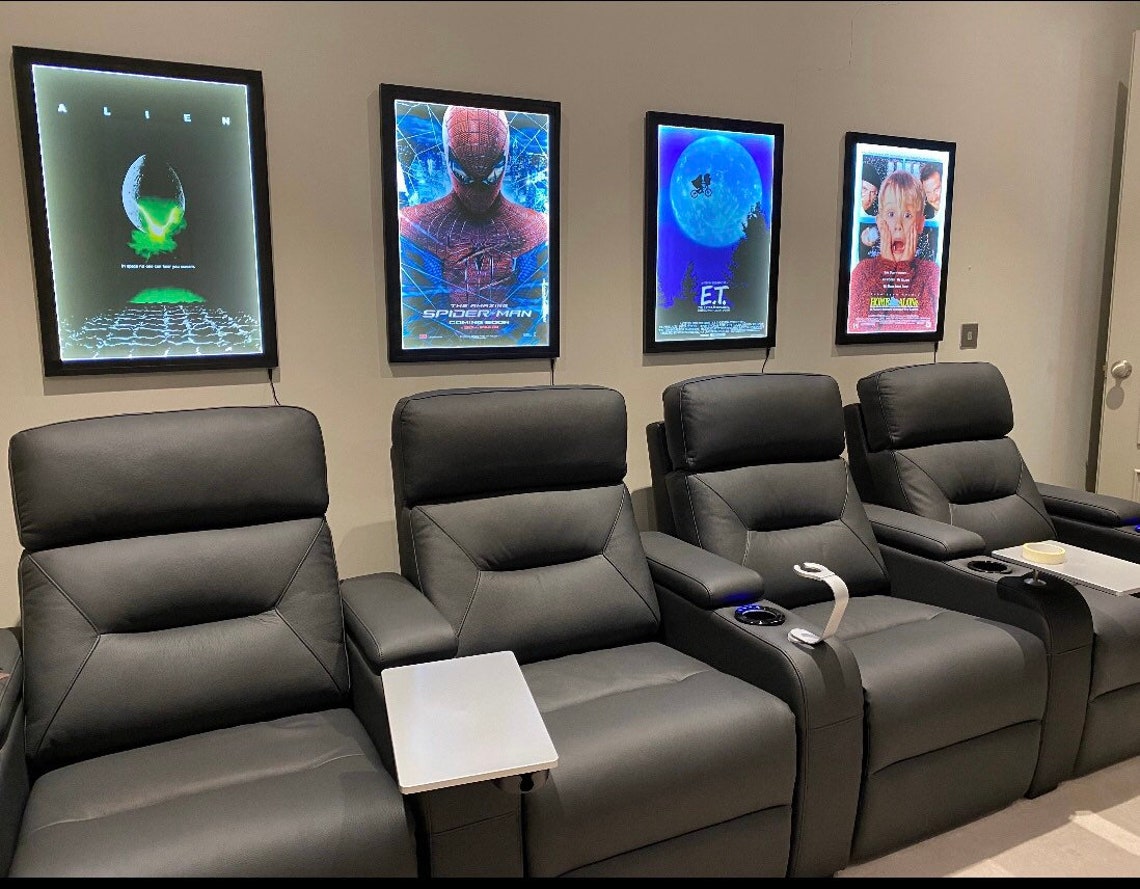 Movie Posters Illuminated Light Framed Lightbox Led Sign Home - Etsy