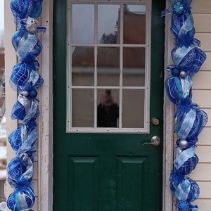 Blue Christmas Garland - Etsy