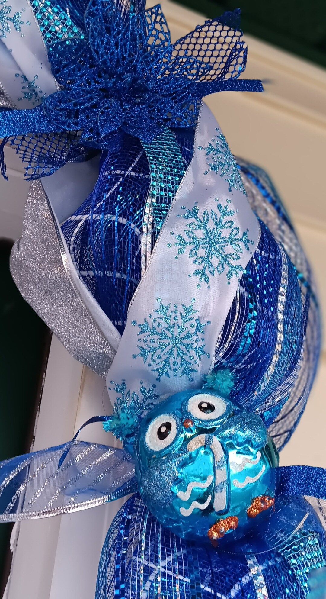 Blue Christmas Garland - Etsy