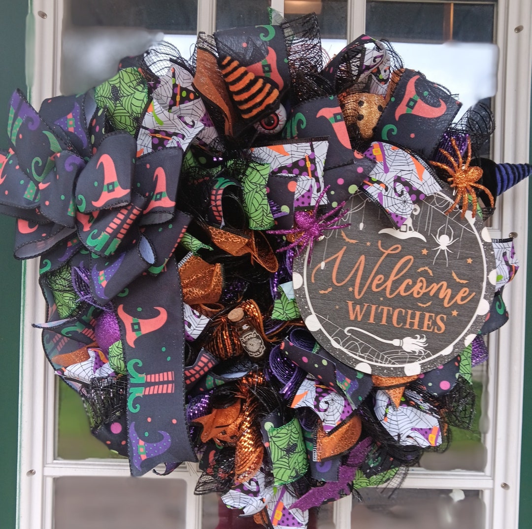 Welcome Witches Wreath - Etsy