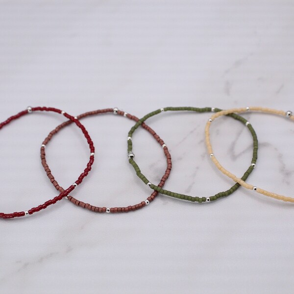 Fall Beaded Bracelet - Etsy