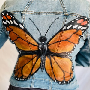 Monarch Custom Made Painted Jacket - Etsy