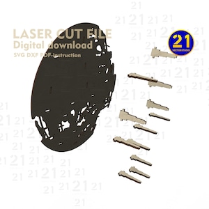 Death Star Laser Cut Files | 5 Layers | Star Wars Inspired | Digital ...