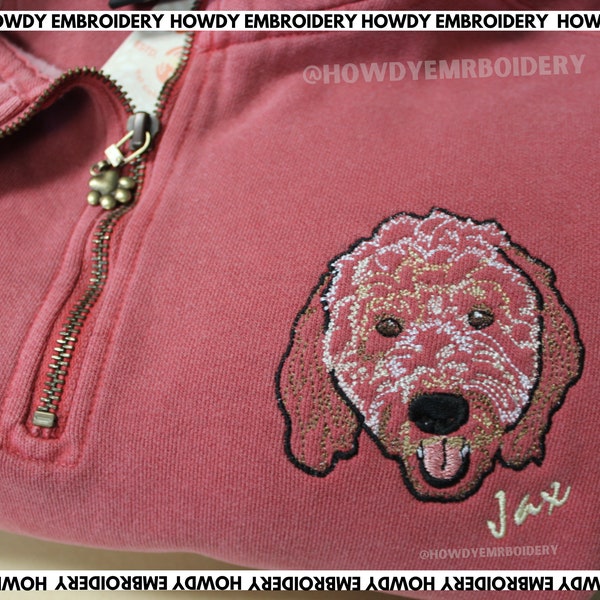 Personalized Dog Quarter Zip - Etsy