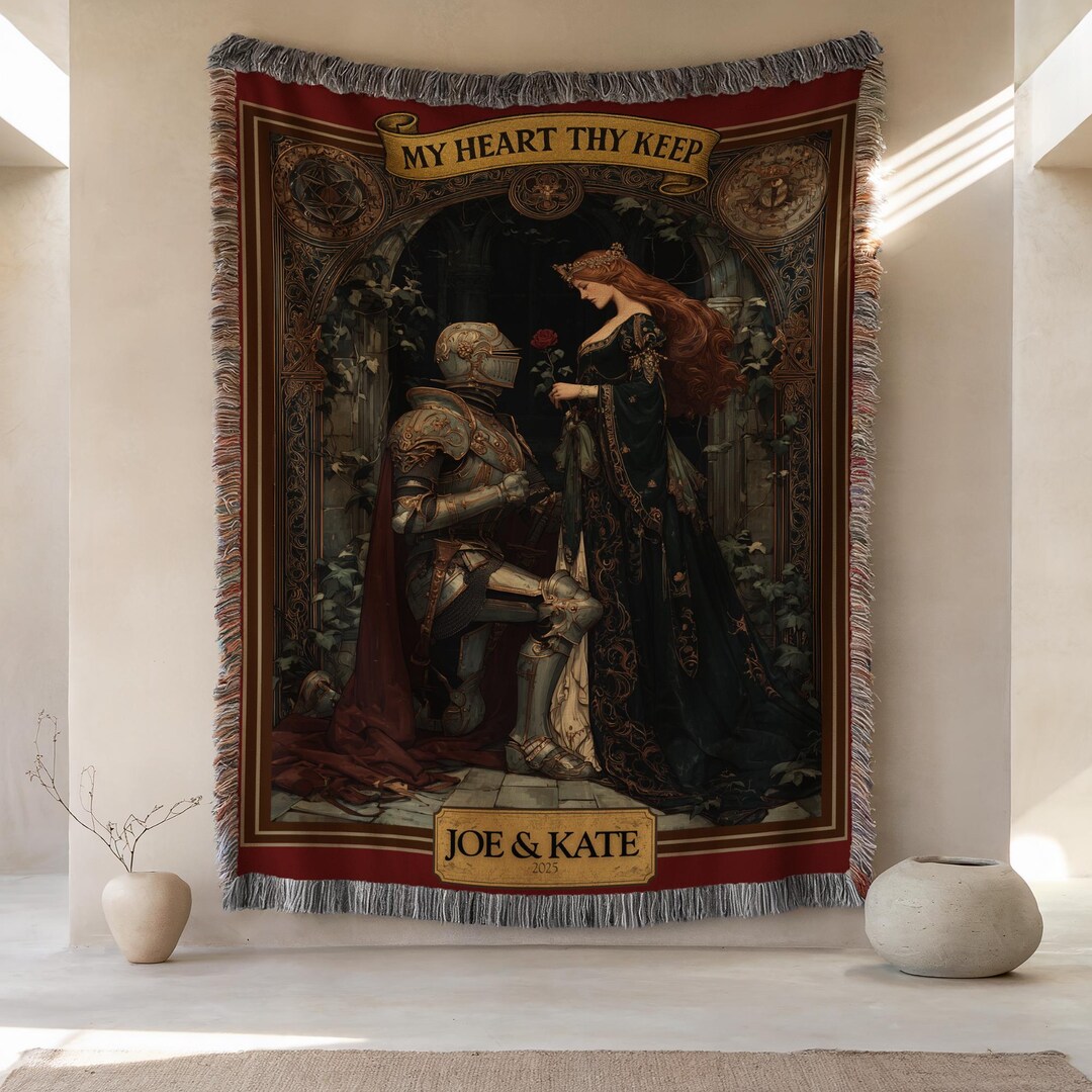 Personalized Medieval Blanket | Medieval Tapestry | Knightcore Blanket ...