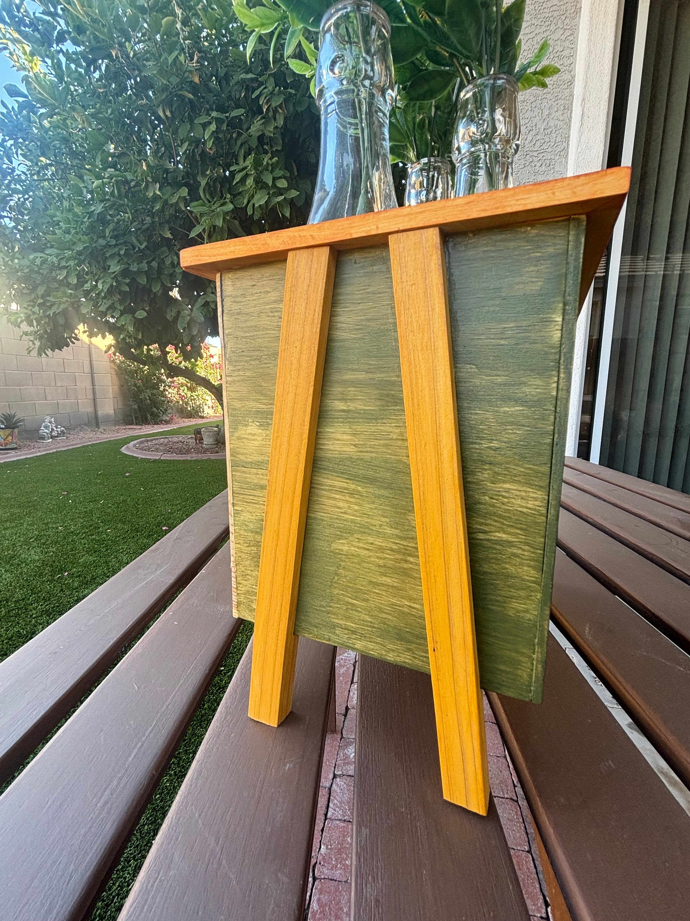 Wine Crate Panel Box Planter - Etsy