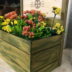 Wine Crate Panel Planter - Etsy