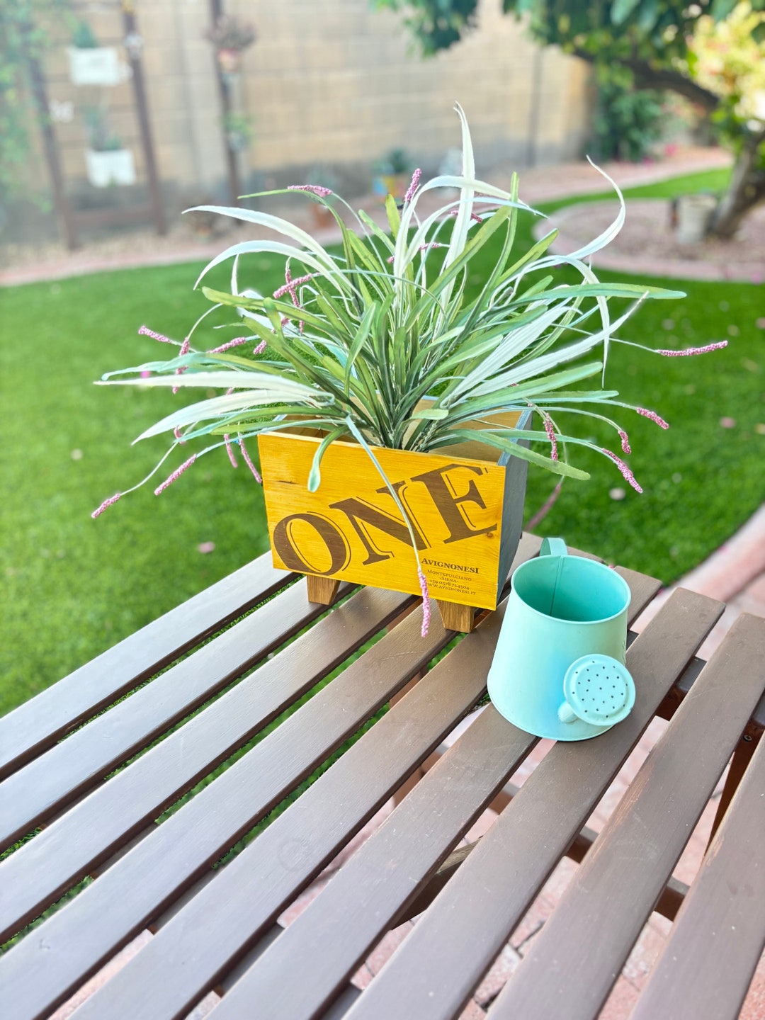 Wine Crate Panel Box Planter - Etsy