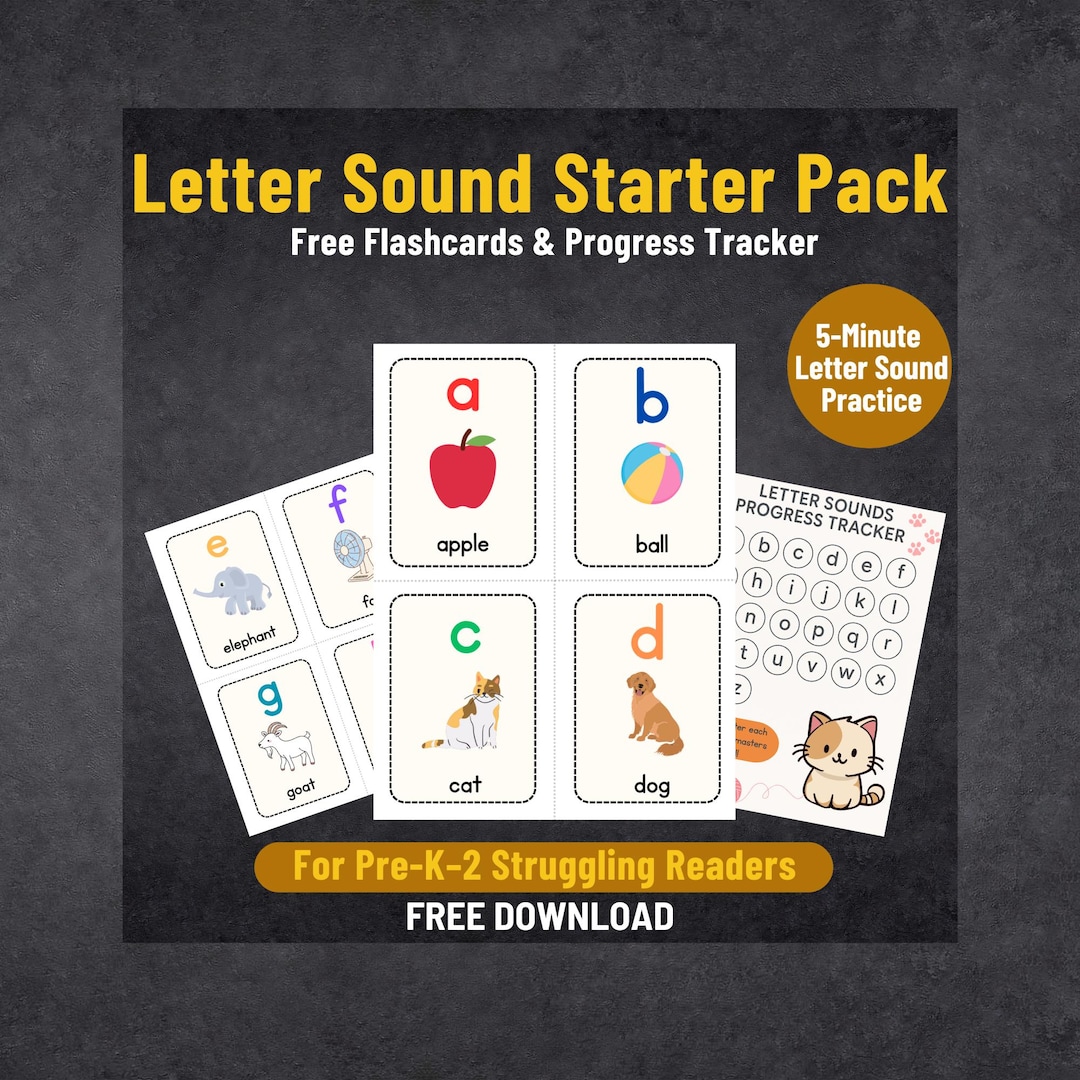 Letter Sound Starter Pack – Free Phonics Printable for Struggling ...