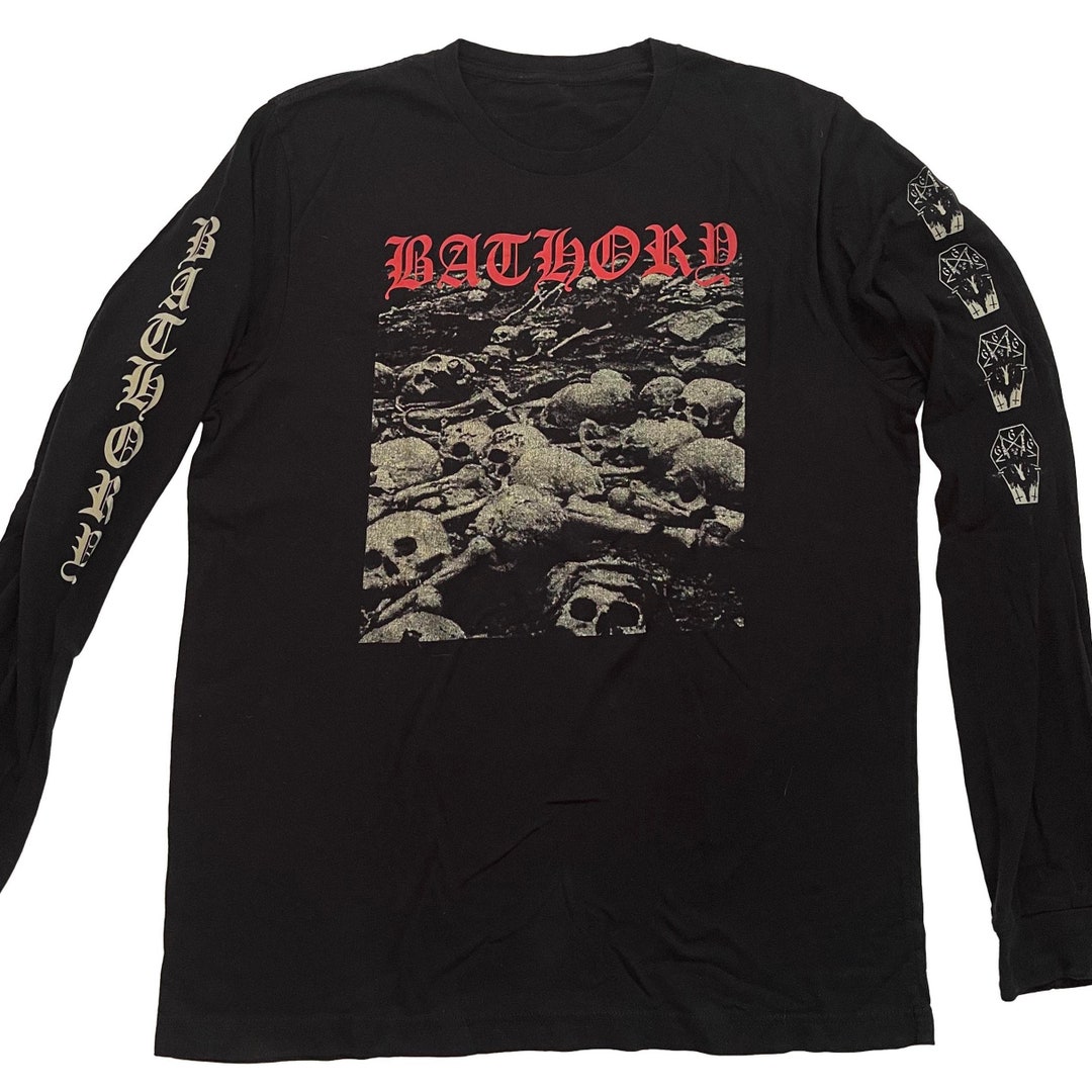 Bathory, Requiem, Long Sleeve, Black Metal T Shirt, Double Sided ...