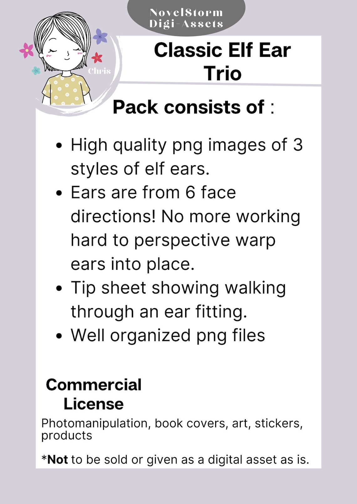 Classic Elf Ear Trio - High Quality Stock Elf Ear Png Images From Six ...