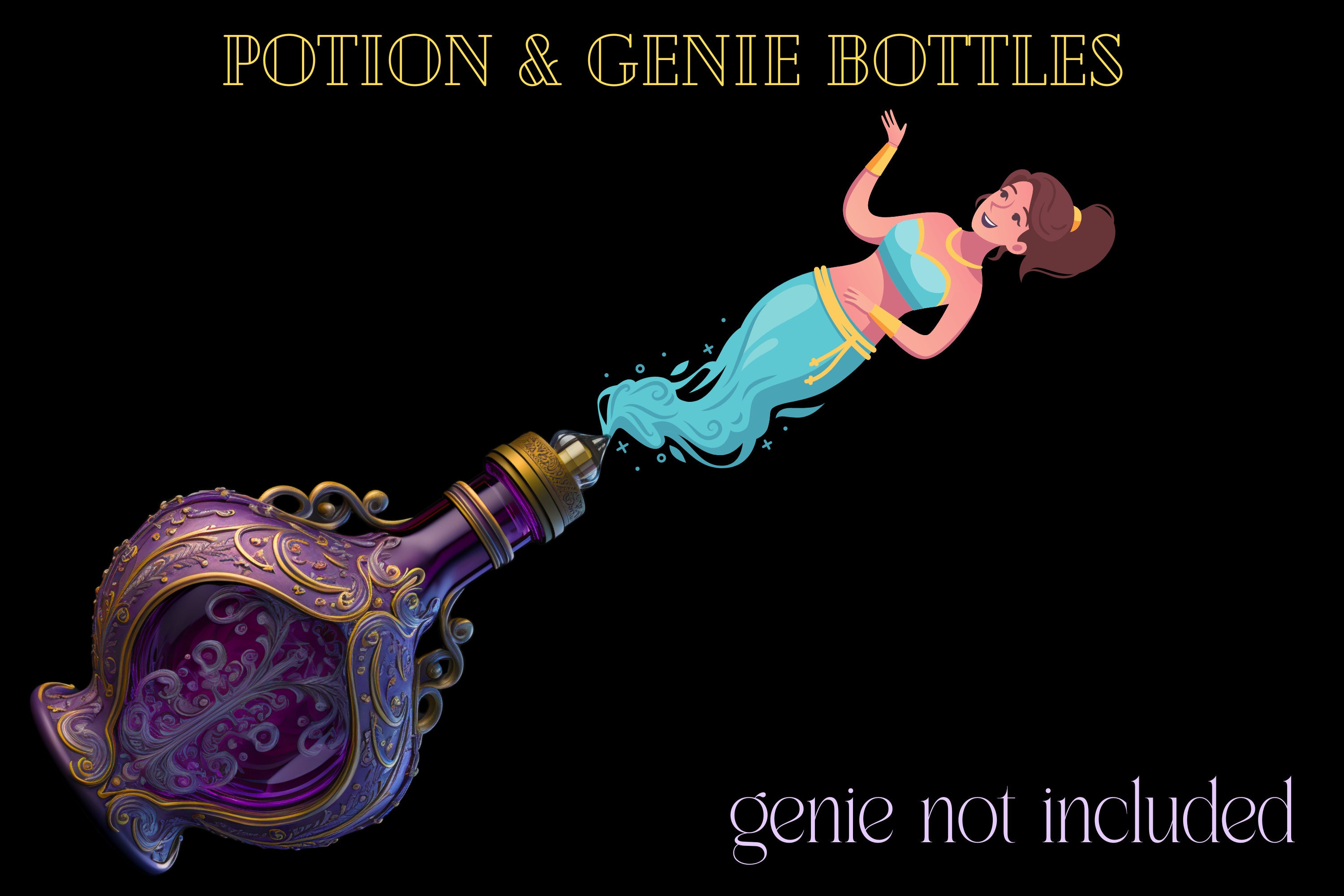 High Quality Pngs of Fantasy Potion Bottles That Can Double as Magical ...