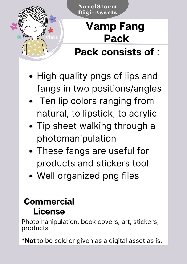 Vampire Fang Pack - Luscious Lips, Razor Sharp Fangs, Pngs for Overlay ...