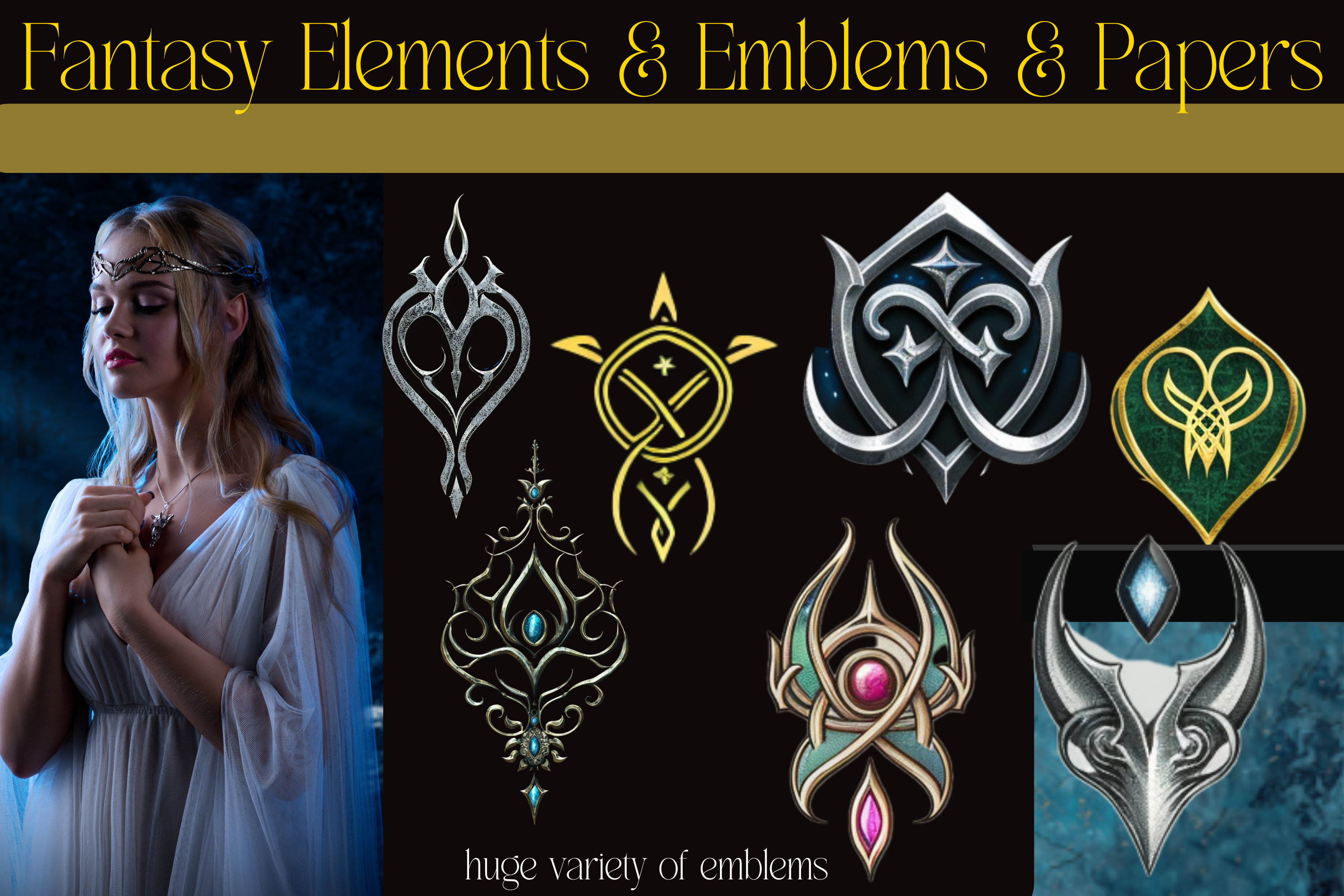 High Quality Pngs of Fanasy Elements (emblems, Logos, Swash's) and ...