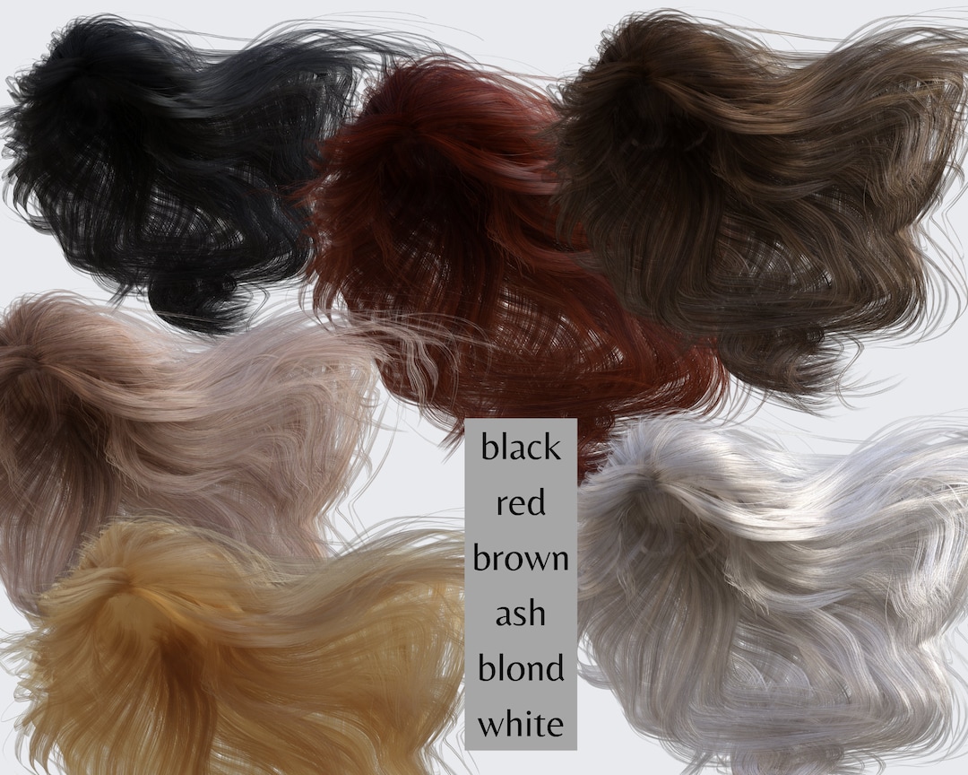Long Windblown Hair Stock Pack 1 - Wig Easy to Use in Photomanipulation ...