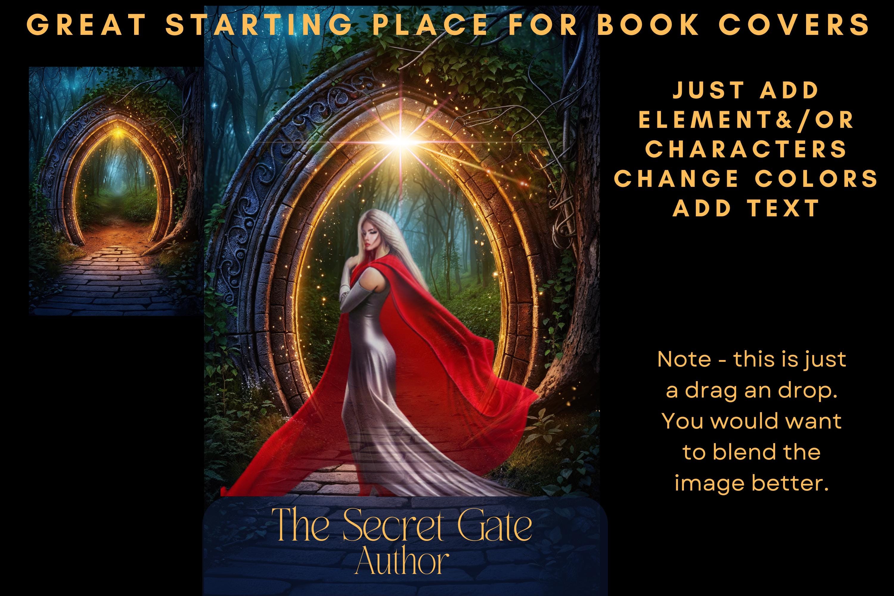 Fantasy Doorways and Portals Backgrounds - Perfect for Book Cover ...