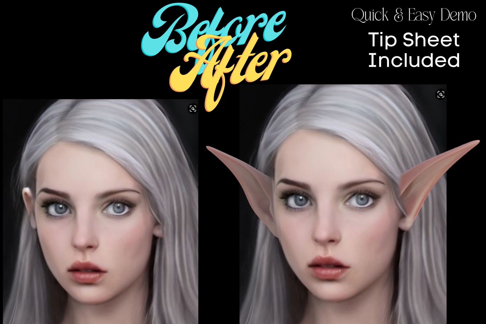 Classic Elf Ear Trio - High Quality Stock Elf Ear Png Images From Six ...