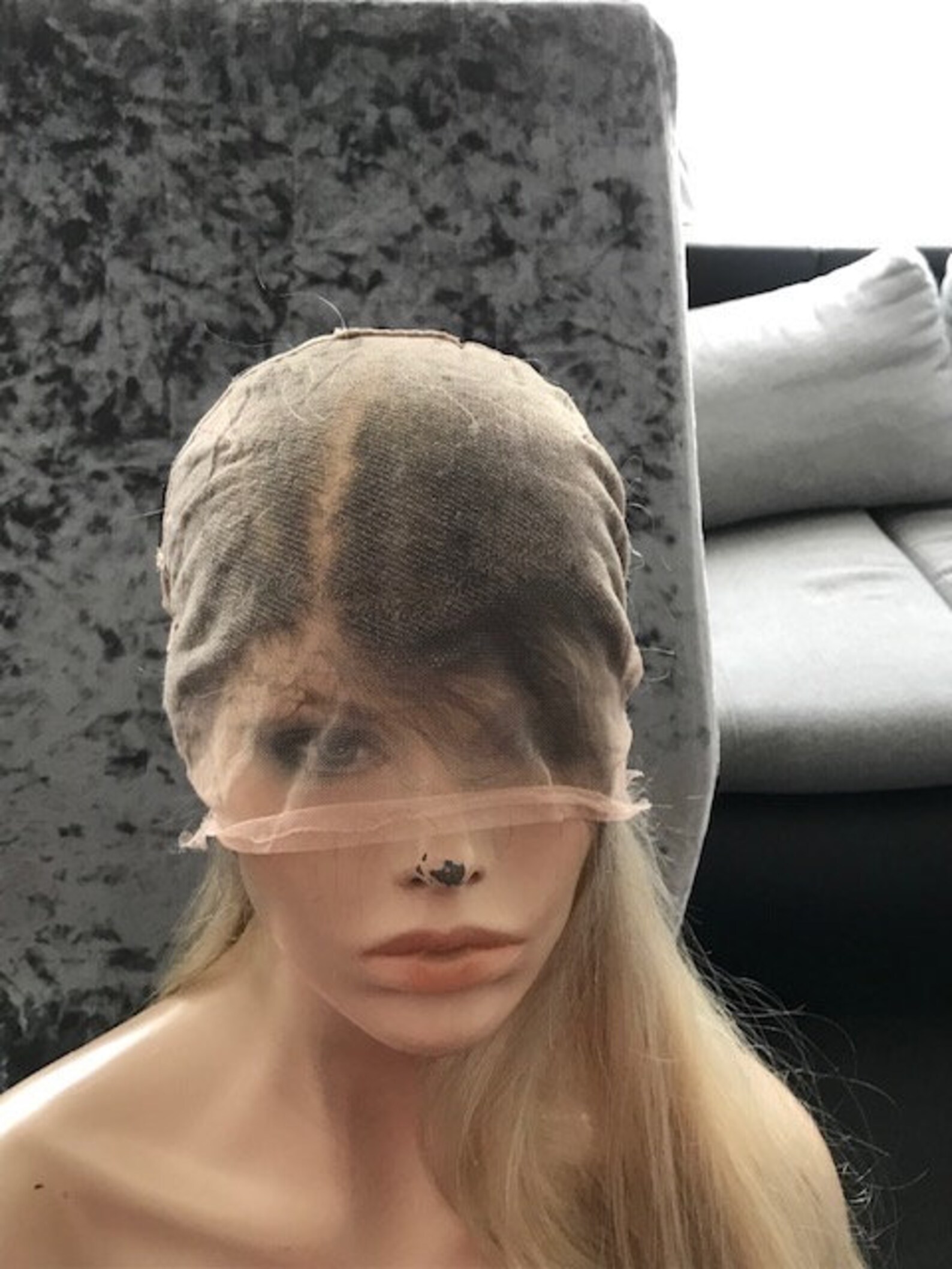 Custom Order 20” Ash Blonde Rooted Full Lace Wig 100% Human Hair - Etsy