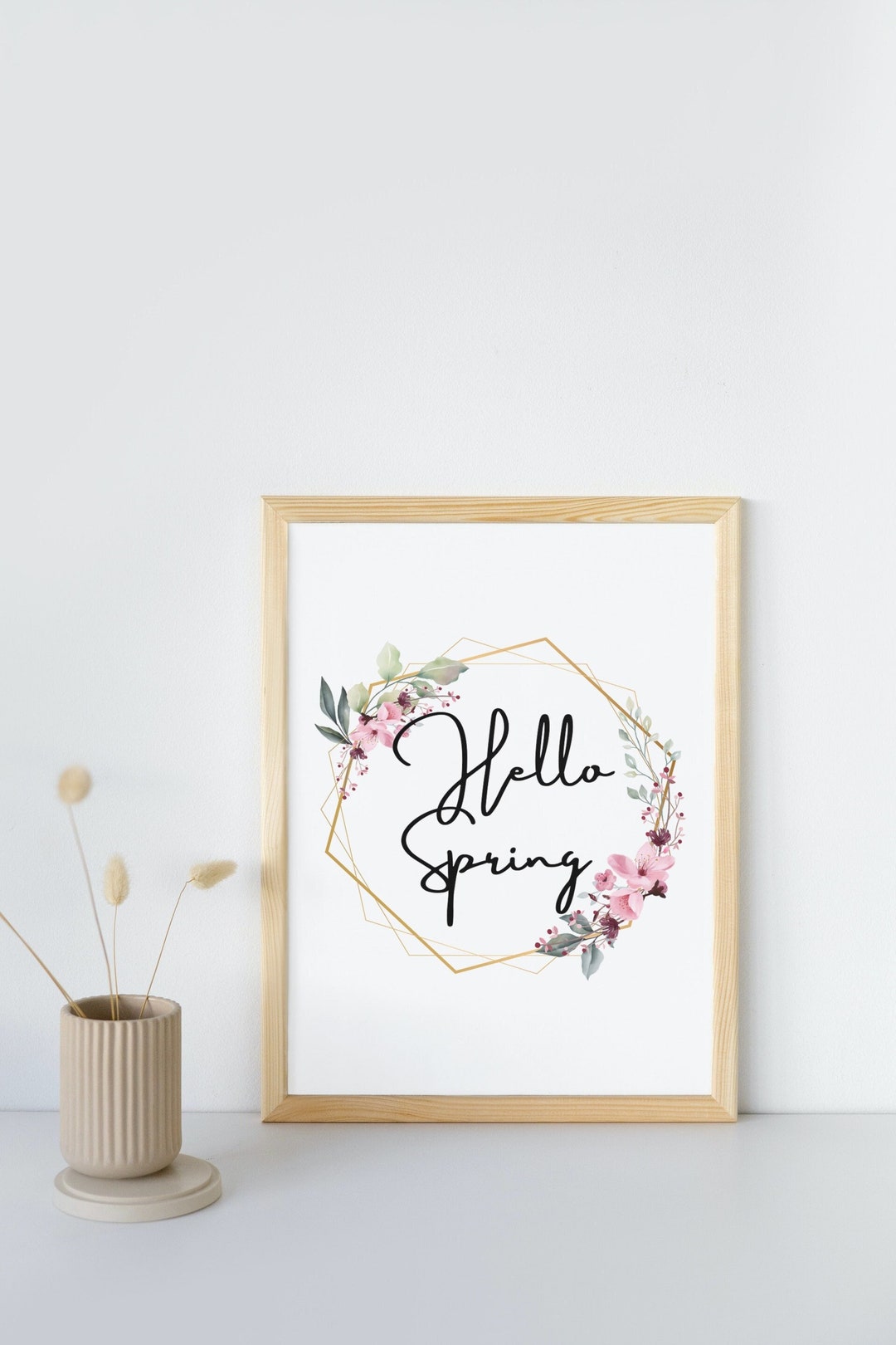 Hello Spring Printable Instant Download 8x10 - Etsy