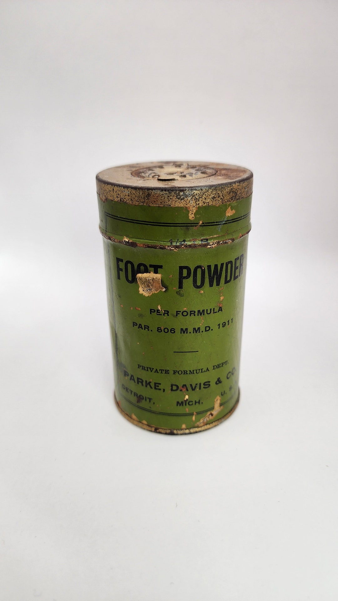 1911 Military Issue Foot Powder Tin - Etsy