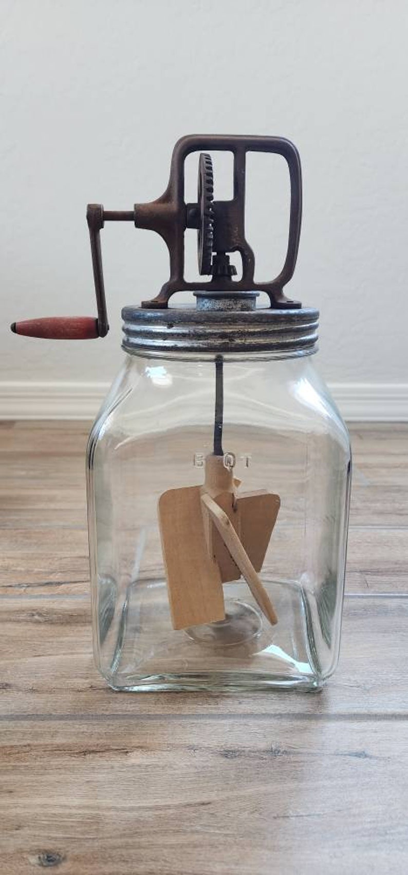 1920's Vintage Kitchen Glass Iron 6 Qt. Butter Churn - Etsy