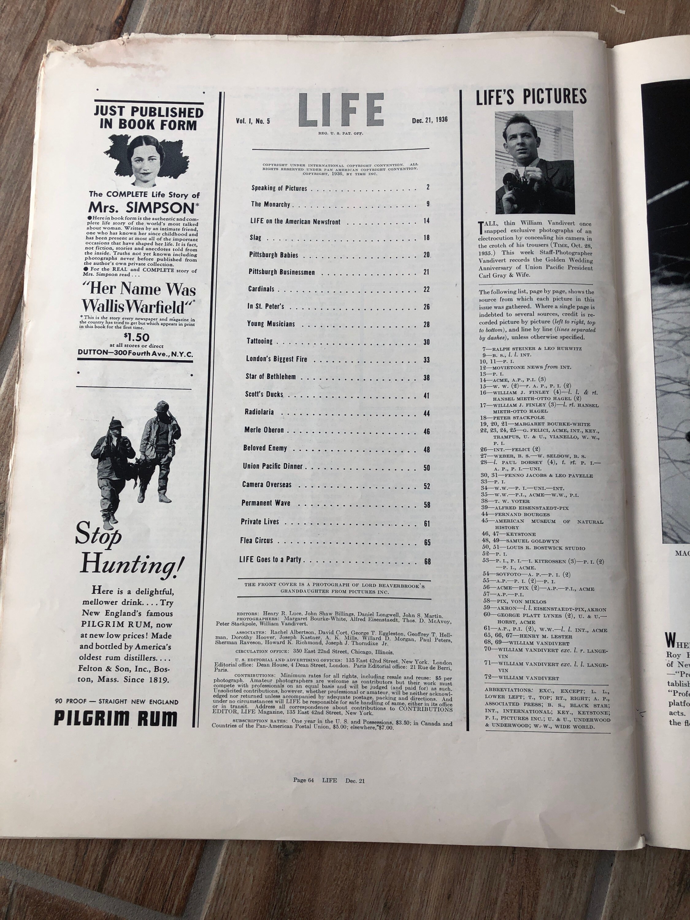 Vintage December 1936 Life Magazine - Etsy