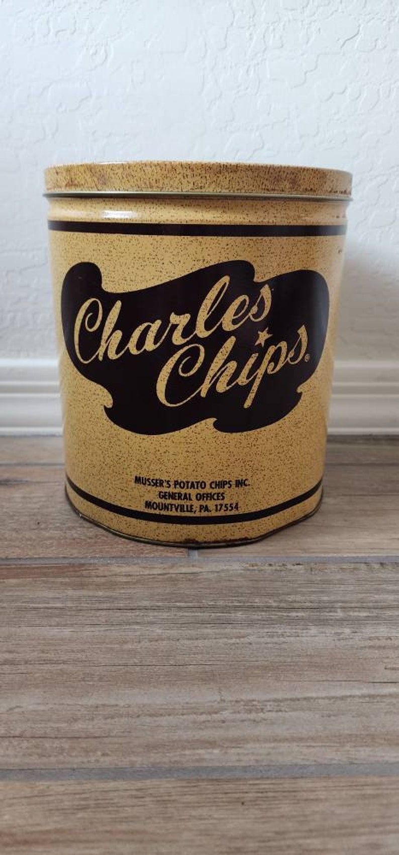 Vintage Charles Chips Potato Chips Tin. - Etsy