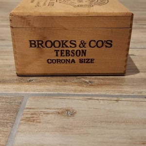 Vintage Brooks & Co's Cigar Box - Etsy
