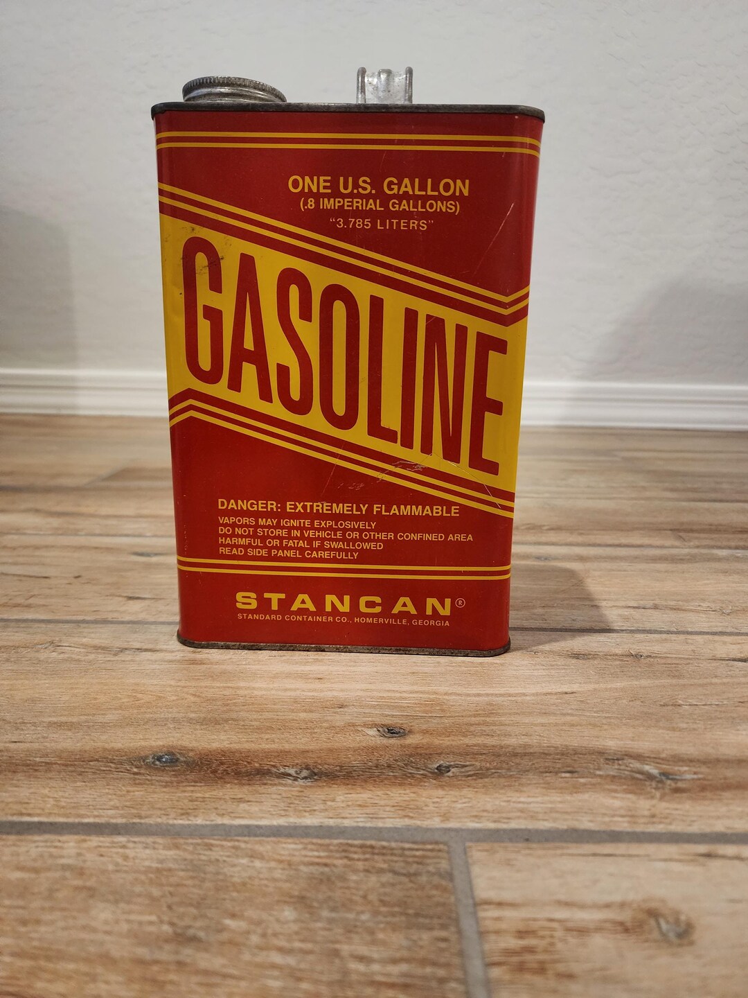 Original Collectible STANCAN 1 Gallon Gasoline Tin Can Empty - Etsy
