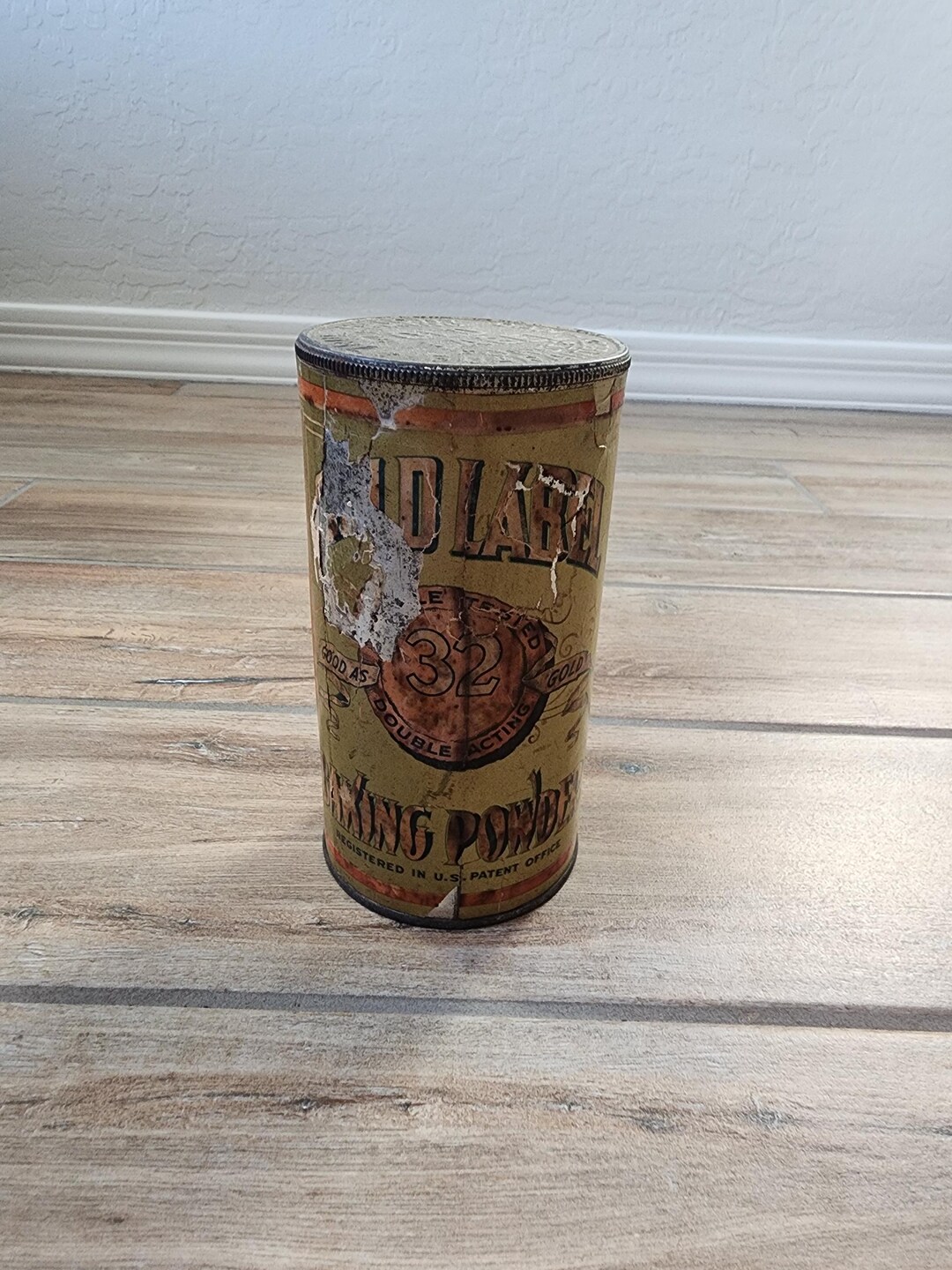 1920's Vintage Gold Label Baking Powder 32oz Still Sealed - Etsy