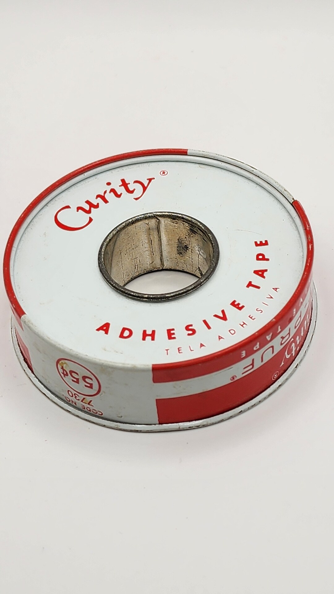 Vintage 1950's Curity Adhesive Tape Wet-pruf Tin Half Full - Etsy