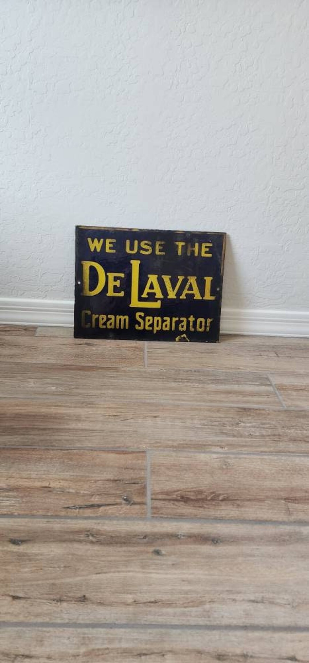 Early 1900's Era Vintage Original Porcelain Sign De Laval Cream ...