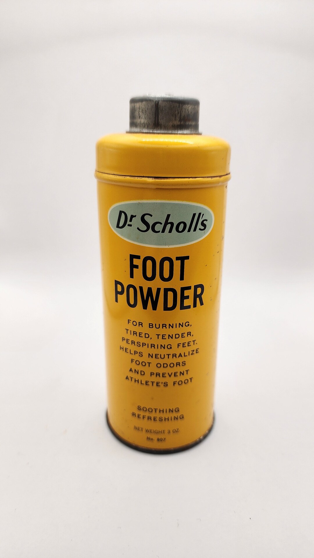 1948 Dr Scholls Foot Powder in Collectible Advertising Tin Empty - Etsy