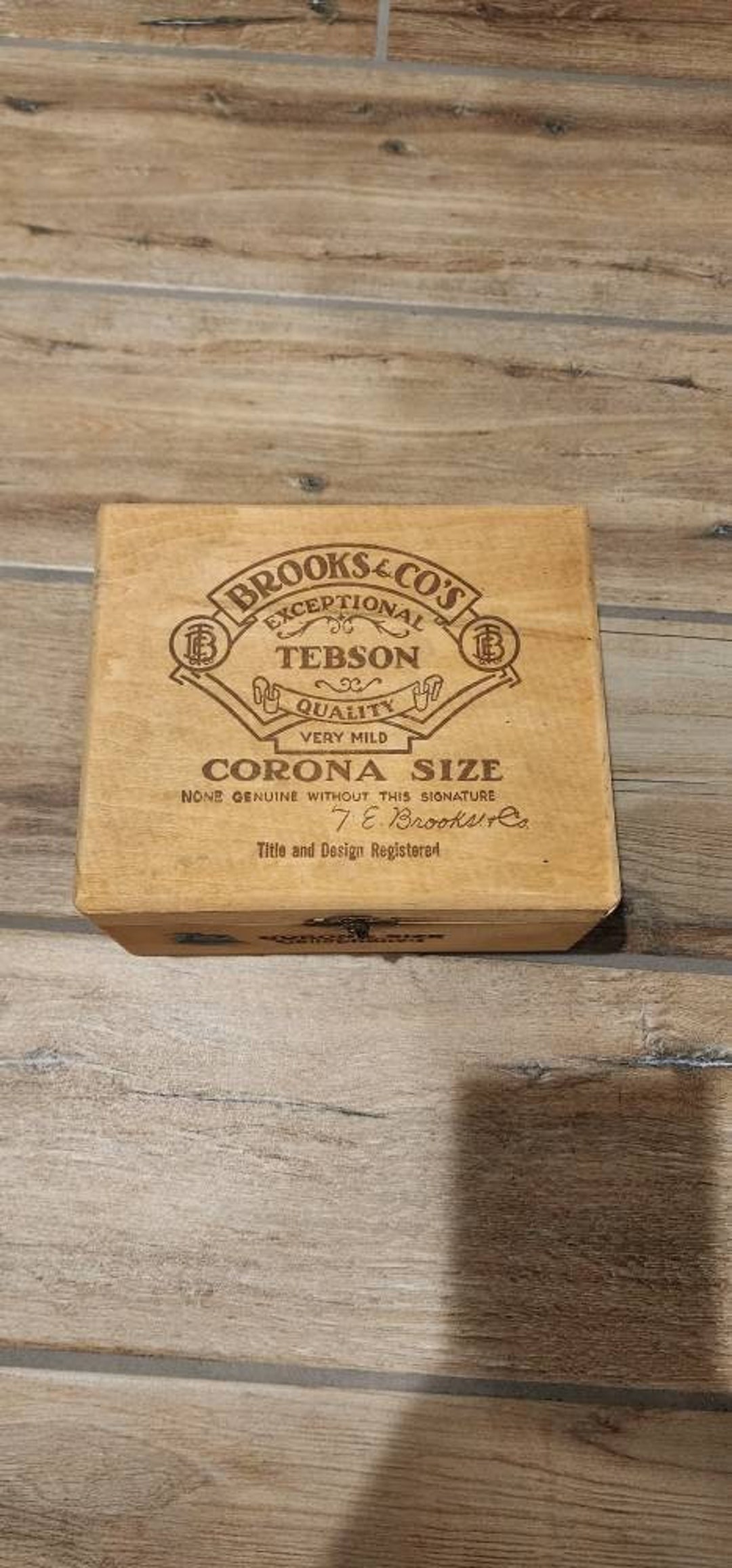 Vintage Brooks & Co's Cigar Box - Etsy