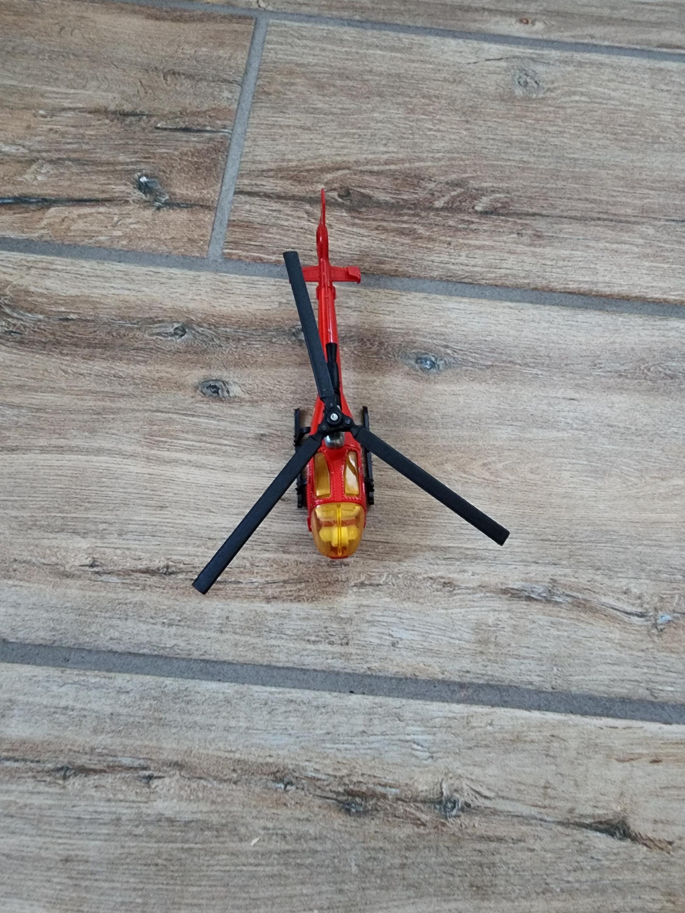 1976 Majorette 1:70 Scale Red Gazelle Rescue Helicopter Made in France ...