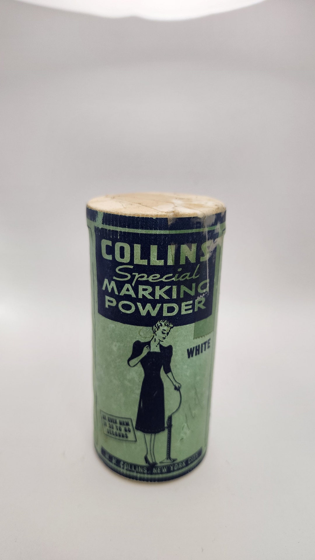 Vintage Collins Special Marking Powder White - Etsy