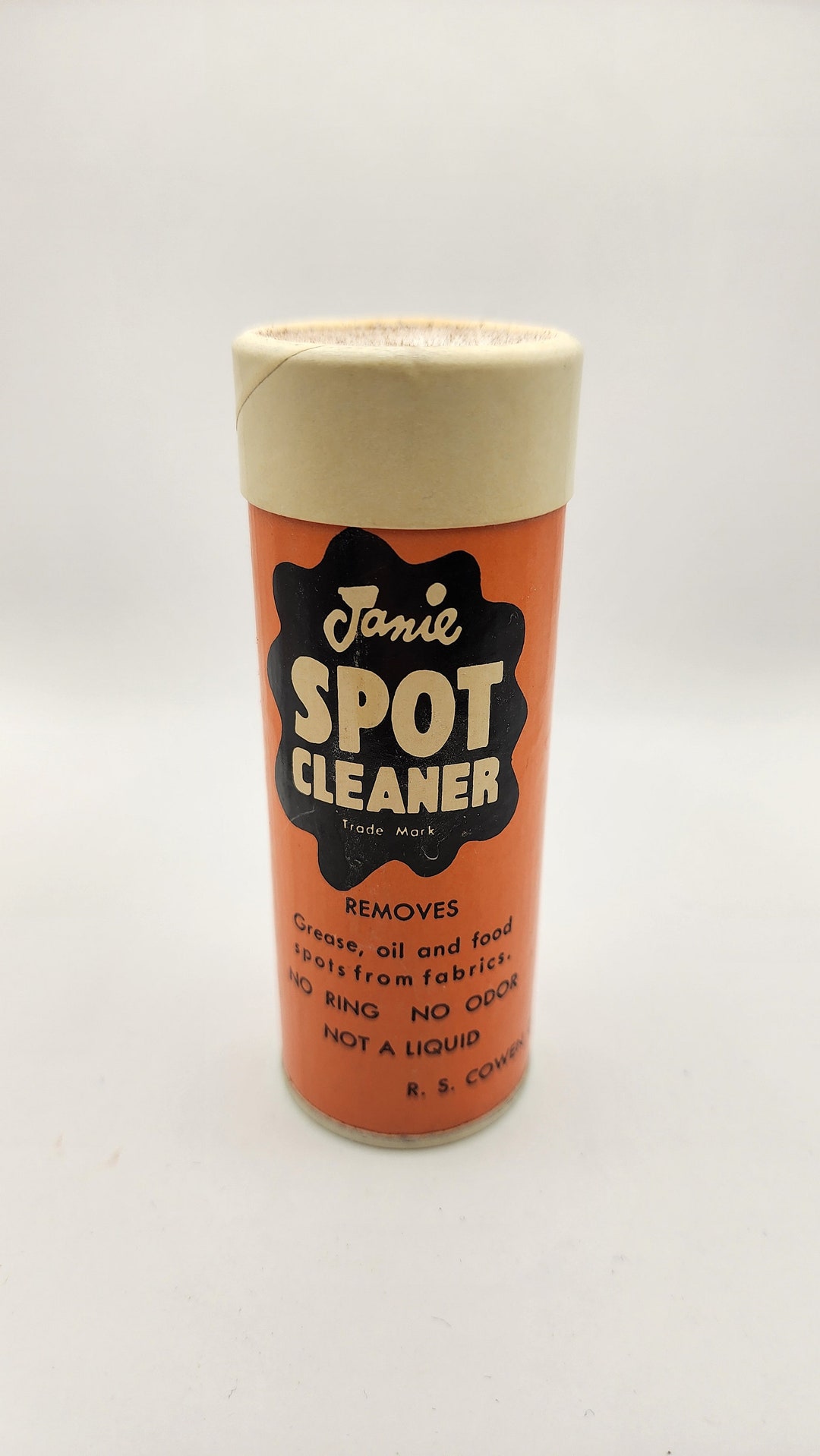 Vintage Janie Spot Cleaner R. S. Cowen CO - Etsy