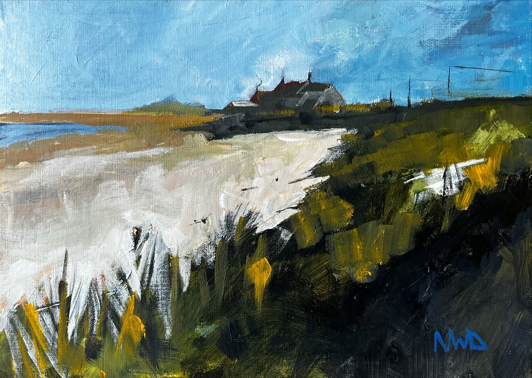 Original Framed Acrylic Painting 'expansive Sand' Brancaster Beach Norfolk - Etsy