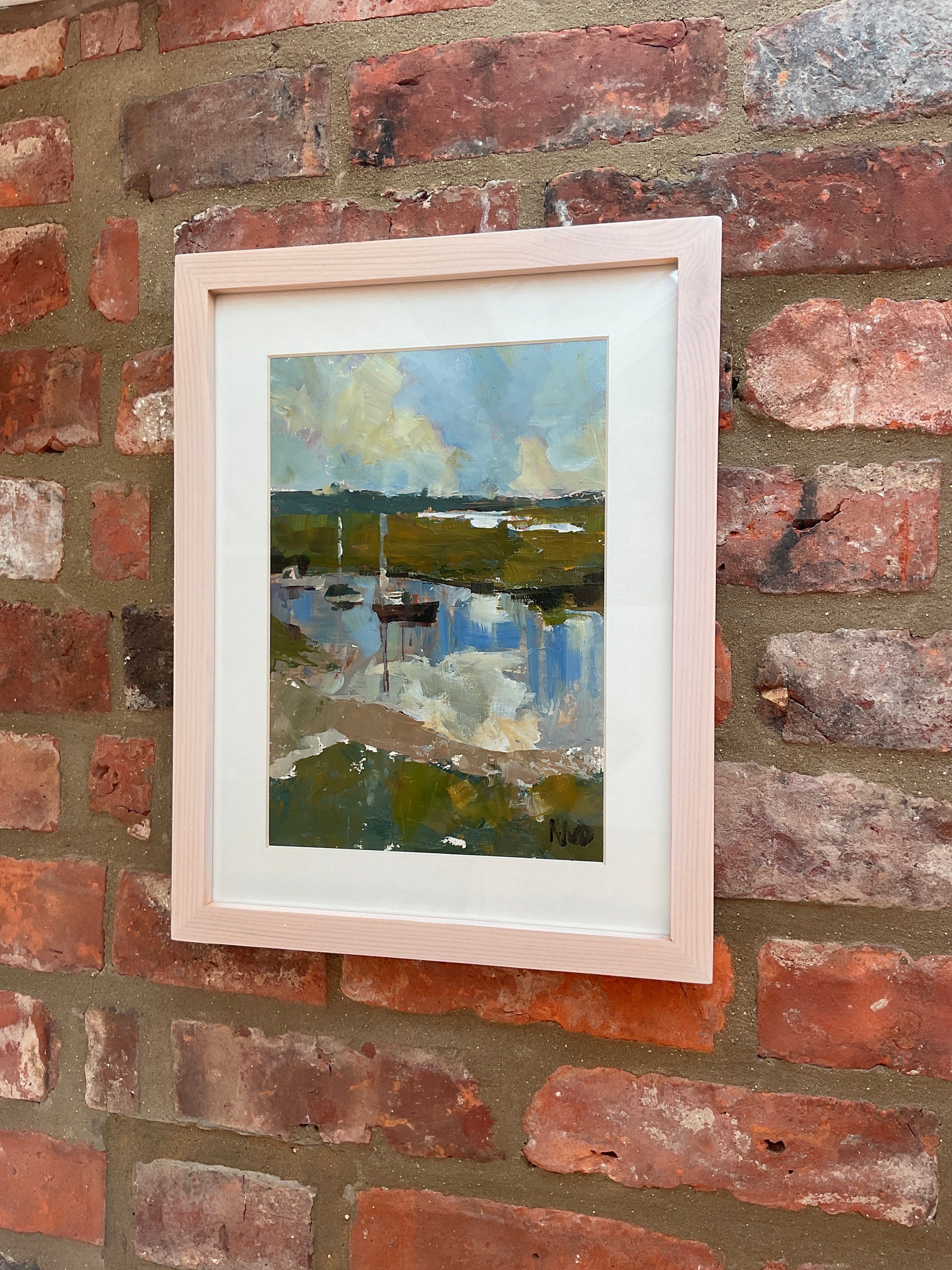 Original Framed Acrylic Painting of ‘brancaster Staithe’ Norfolk - Etsy