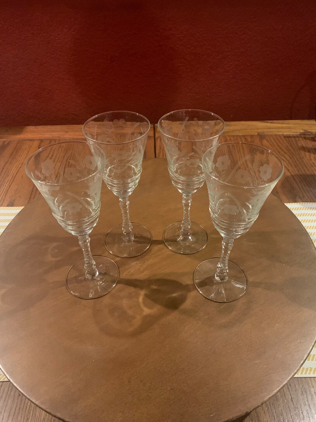 Rock Sharpe Vintage Crystal Water Goblets - Etsy