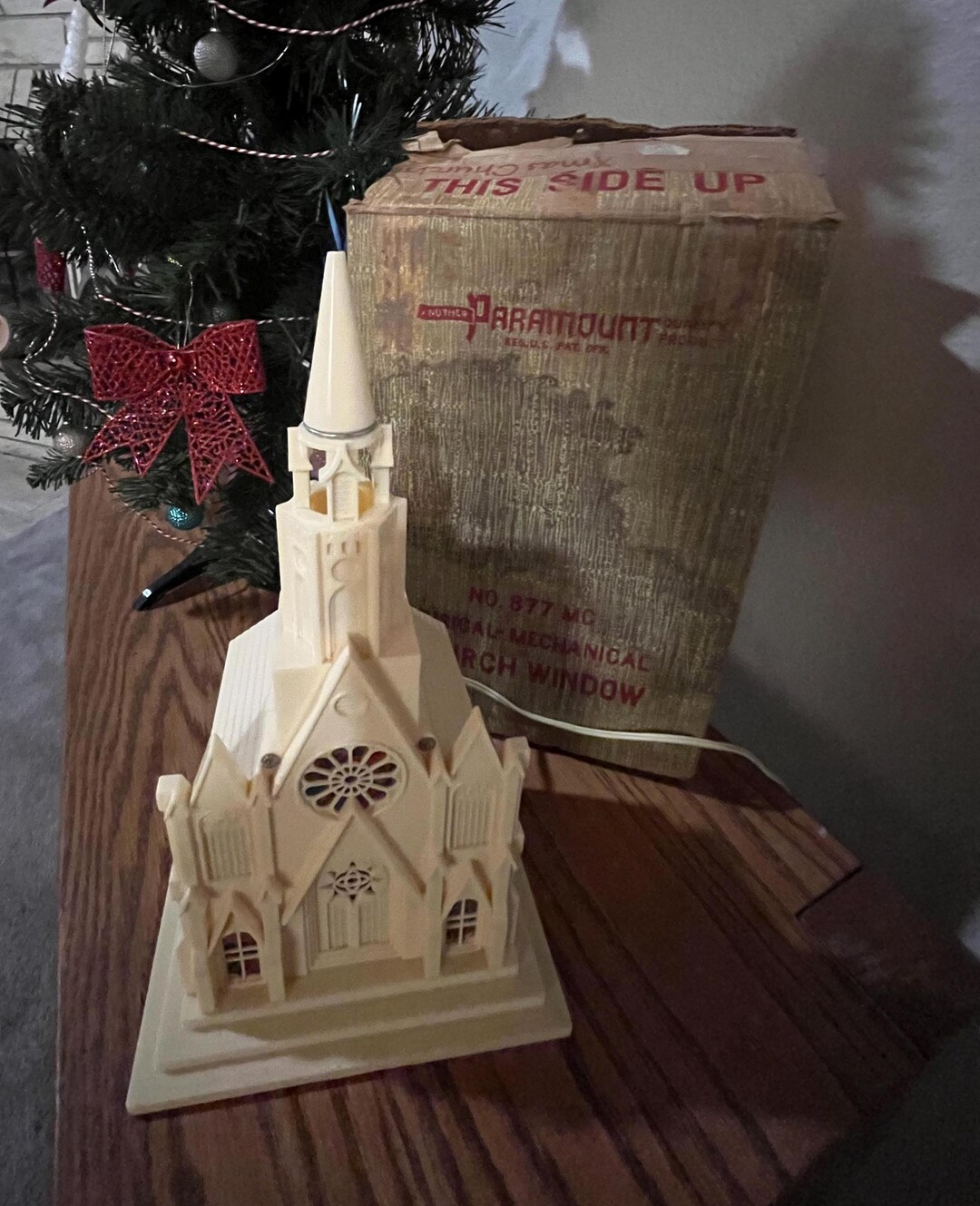 Raylite Church Music Box With Stained Glass - Etsy