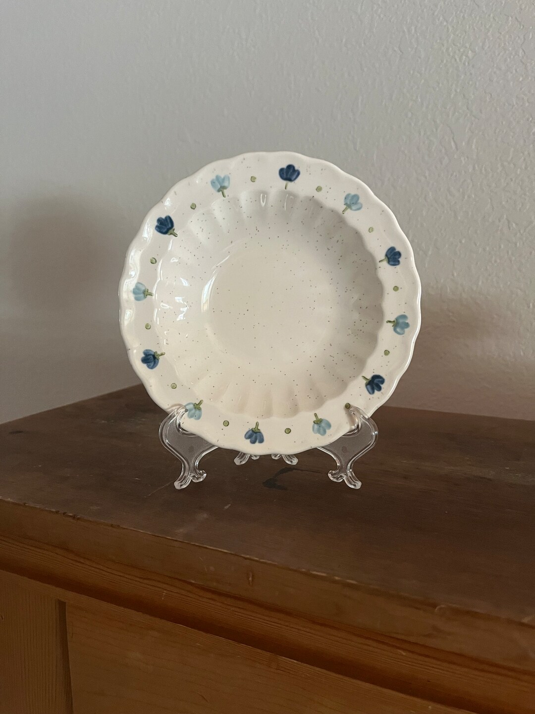 Vernon Ware Metlox True Blue Rimmed Fruit/dessert Bowl - Etsy